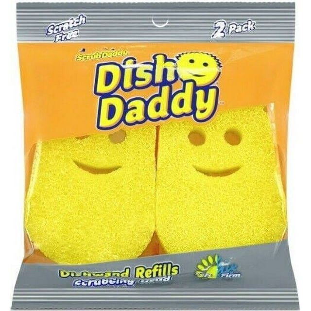 Scrub Daddy 2-Pack Dish Daddy Sponge Head Refills for Dishwand ...