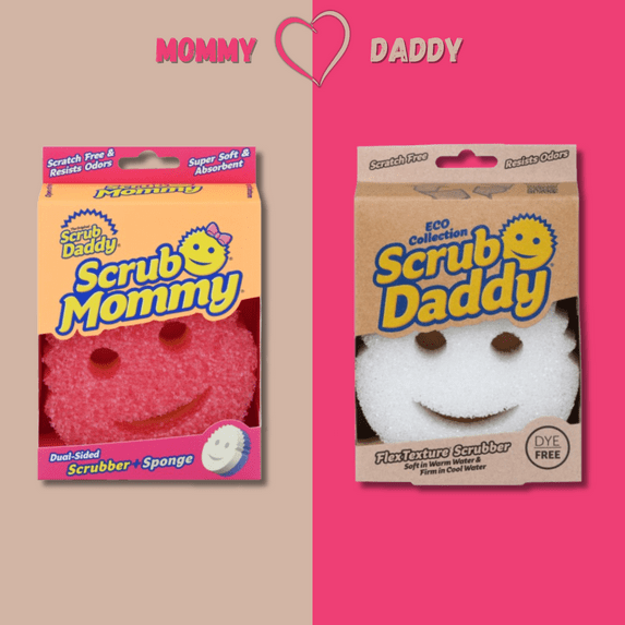 Scrub Daddy Dual-Sided Scrubber and Sponge, Original & Eco Collection ...