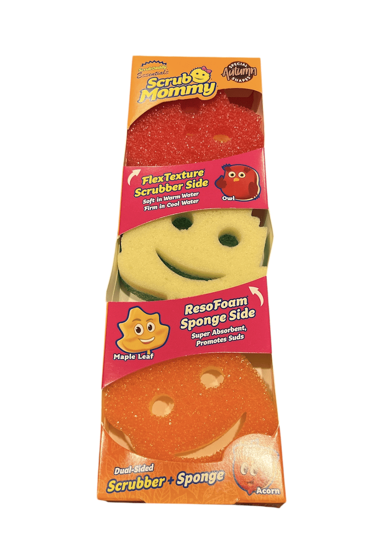 Scrub Daddy Essentials Scrub Mommy Limited Edition Autumn Shapes, 3 ...