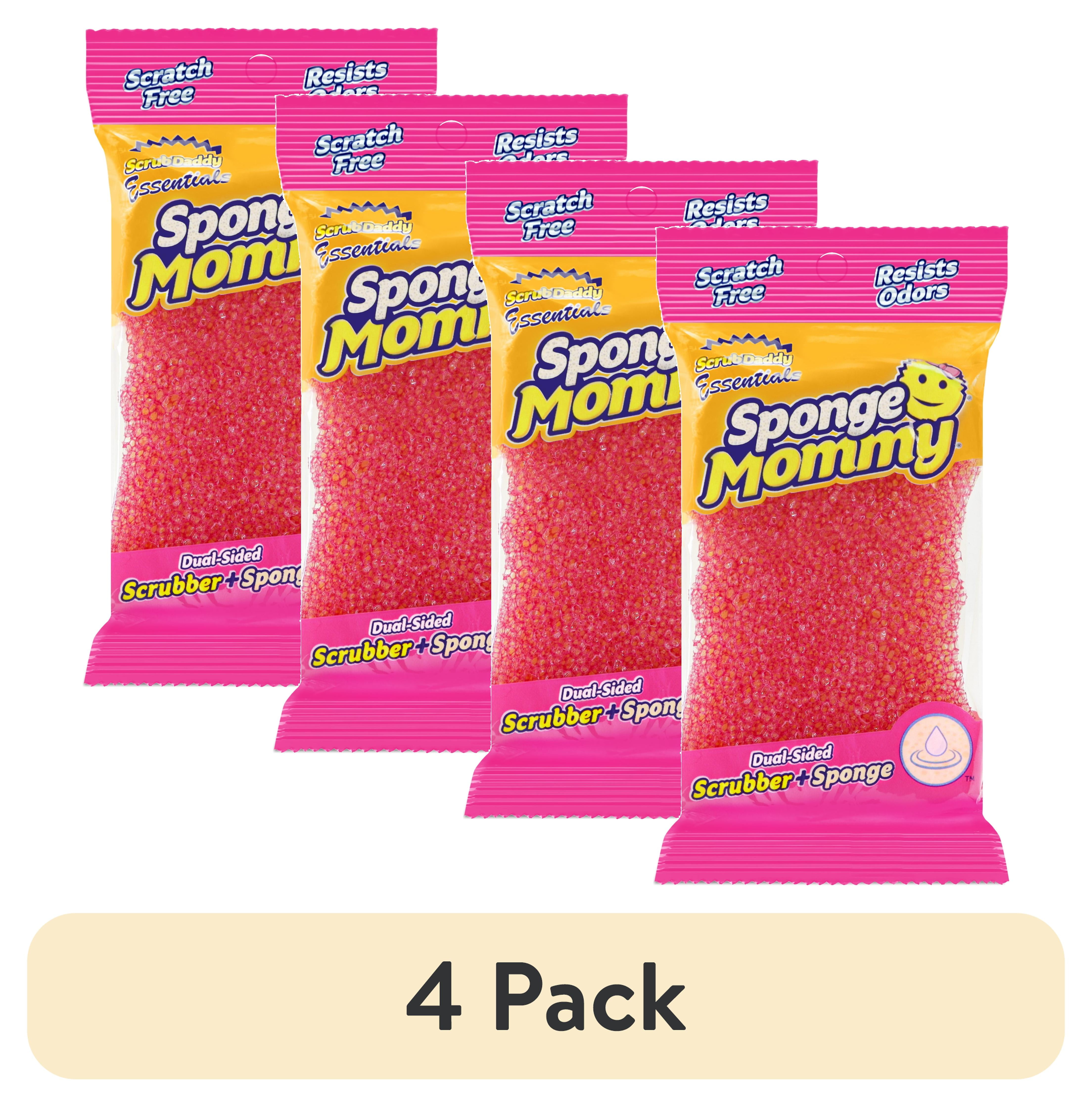 (4 pack) Scrub Daddy Essentials Cleaning Sponge Mommy, Scrubbing Pad ...