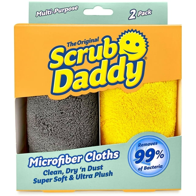 Scrub Daddy Microfiber Cloths - All Purpose Super Soft & Ultra Plush ...