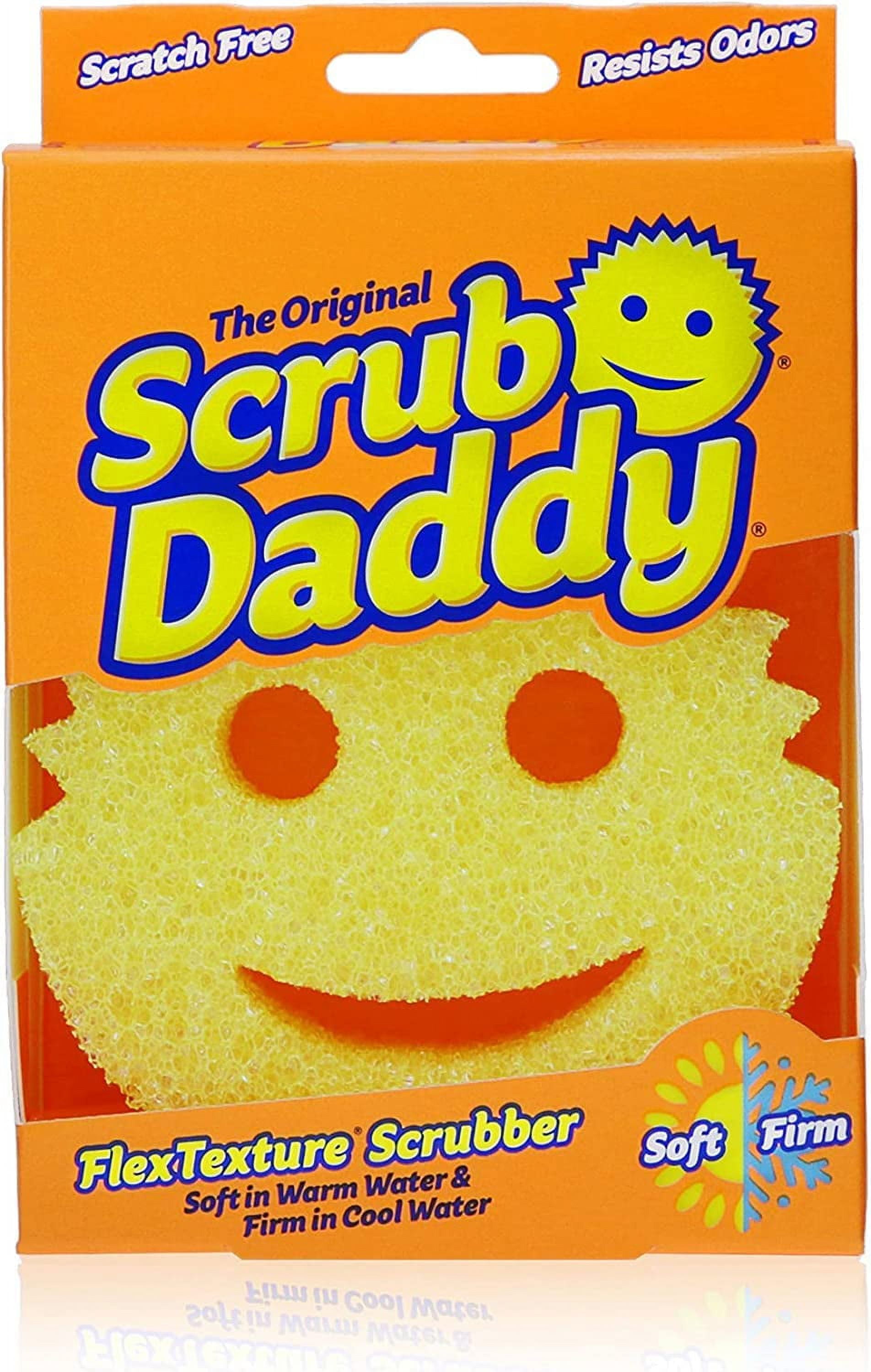 Scrub Daddy Original Scratch Free FlexTexture Scrubbing Sponge, Yellow ...