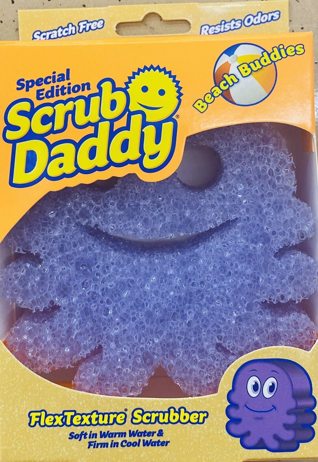 Scrub Daddy SPECIAL EDITION Purple OCTOPUS Non-Scratch FlexTexture ...