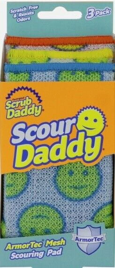 Scrub Daddy Scour Daddy Heavy Duty Sponge, Durable ArmorTec Cleaning ...
