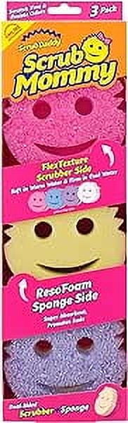 Scrub Daddy Sponges for Dishes, FlexTexture Foam, 3 Pack - Walmart.com