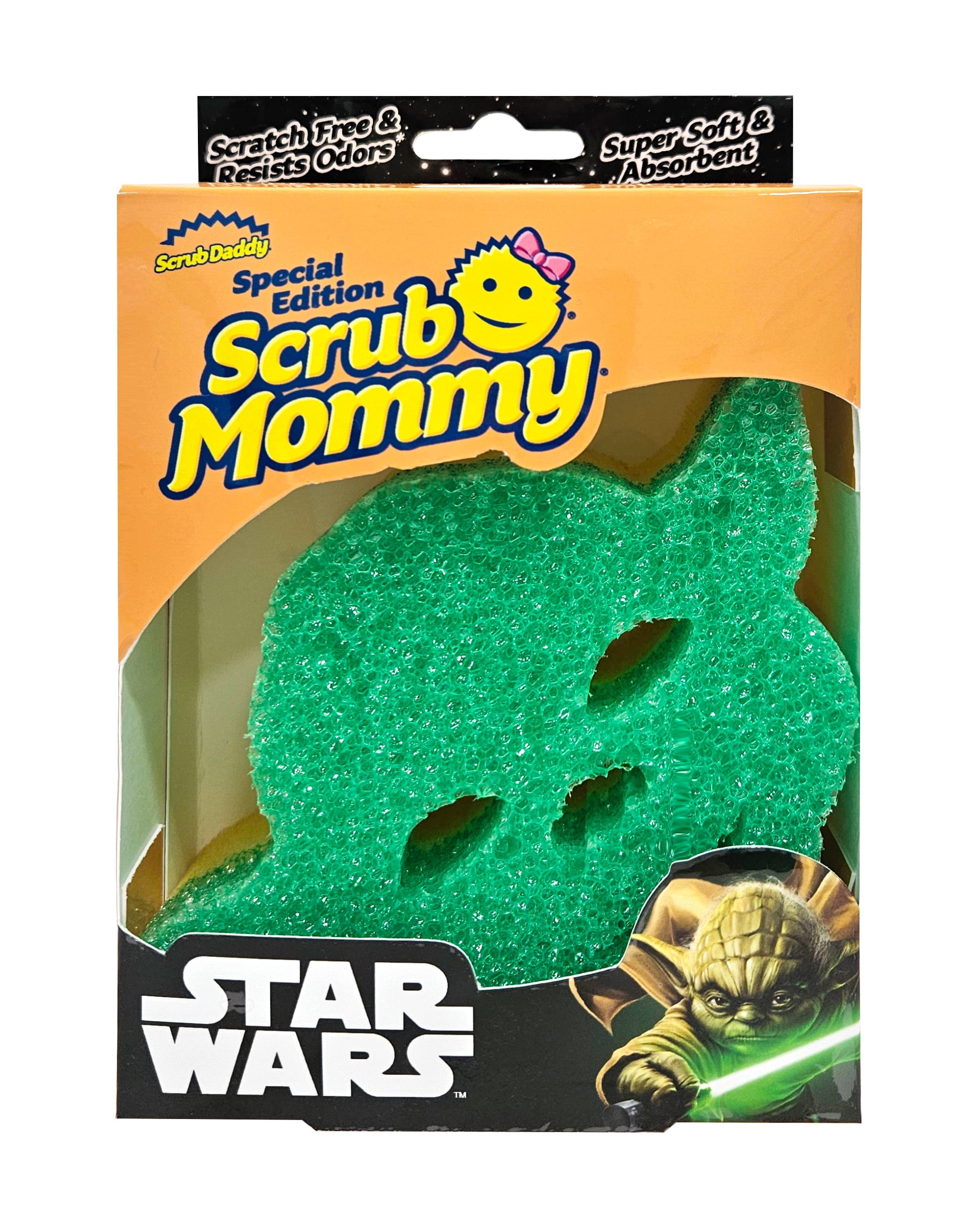 Scrub Daddy Scrub Mommy Star Wars Green Yoda Sponge Scratch-Free Dish ...
