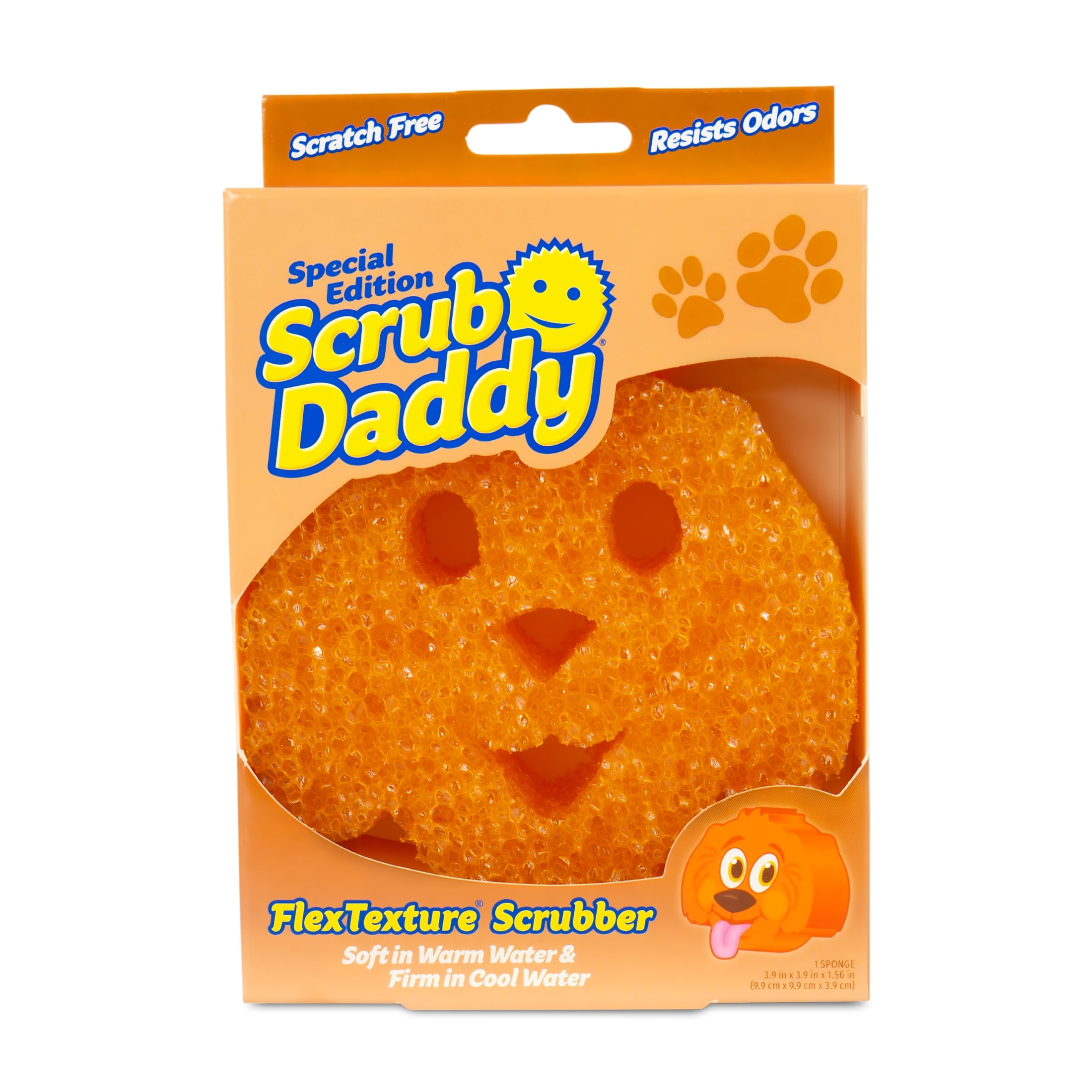 Scrub Daddy Scratch-Free FlexTexture Cleaning Sponge Pads Special Dog ...