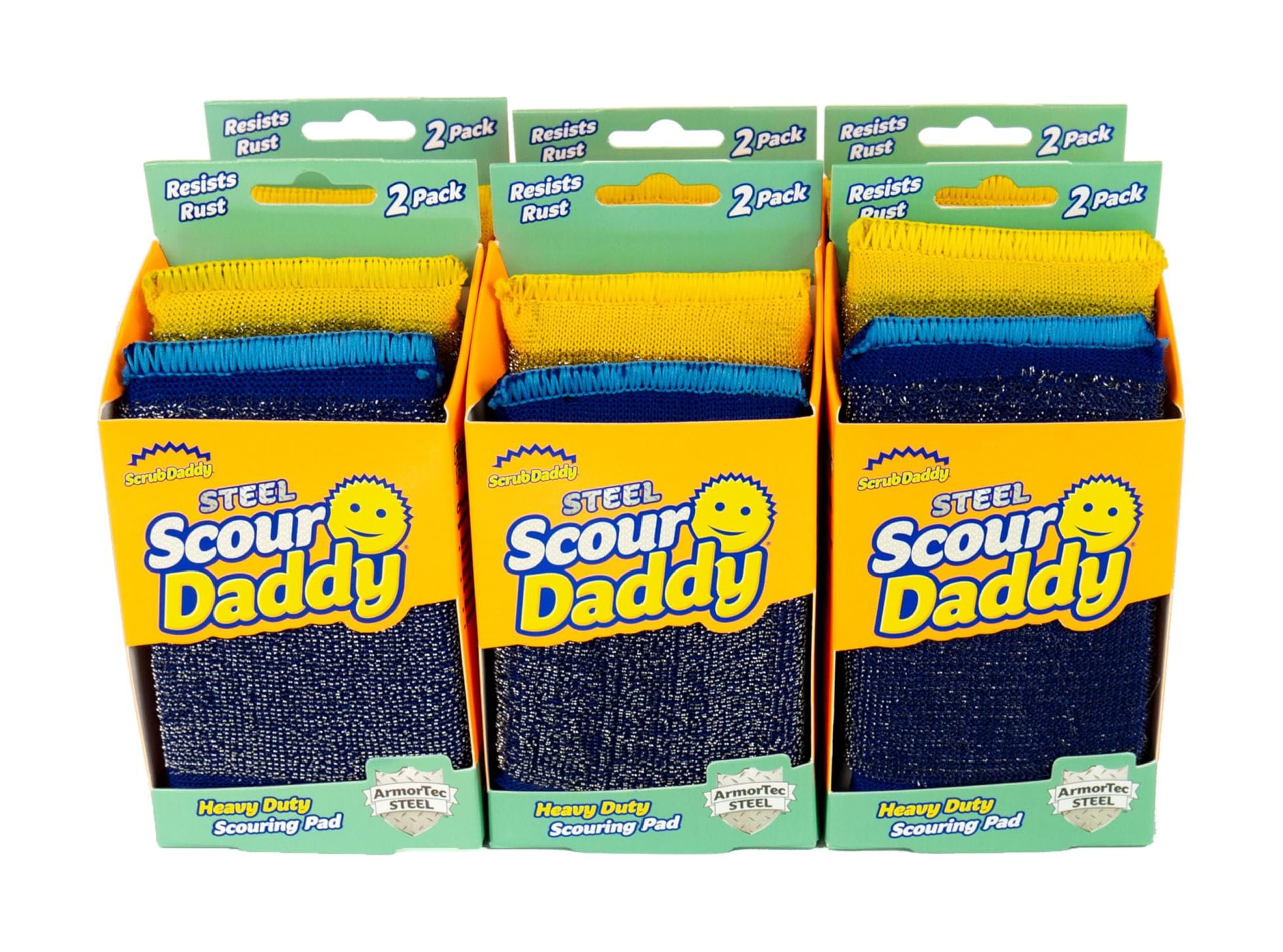 Scrub Daddy Steel Scouring Pad Scrub Sponges - Stainless Steel Scour ...