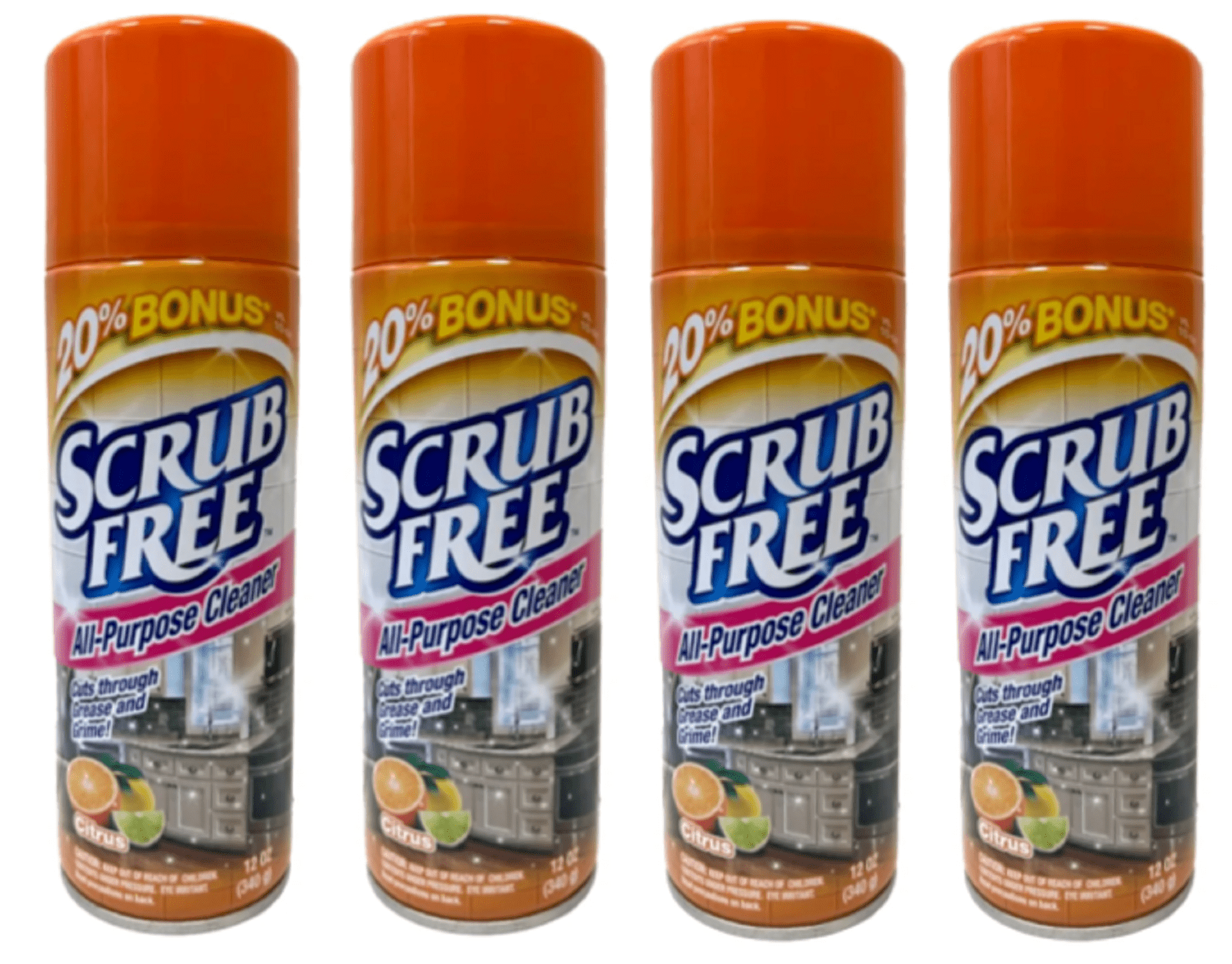 Scrub Free Multipurpose Household Cleaner, Strong Citrus Scent, Cuts ...