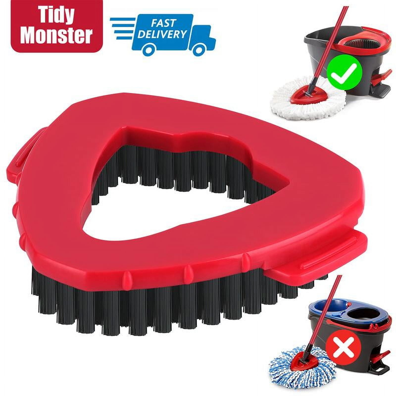 Scrub Head Refills for O-Cedar EasyWring Spin Mop 1 Tank System Spin ...