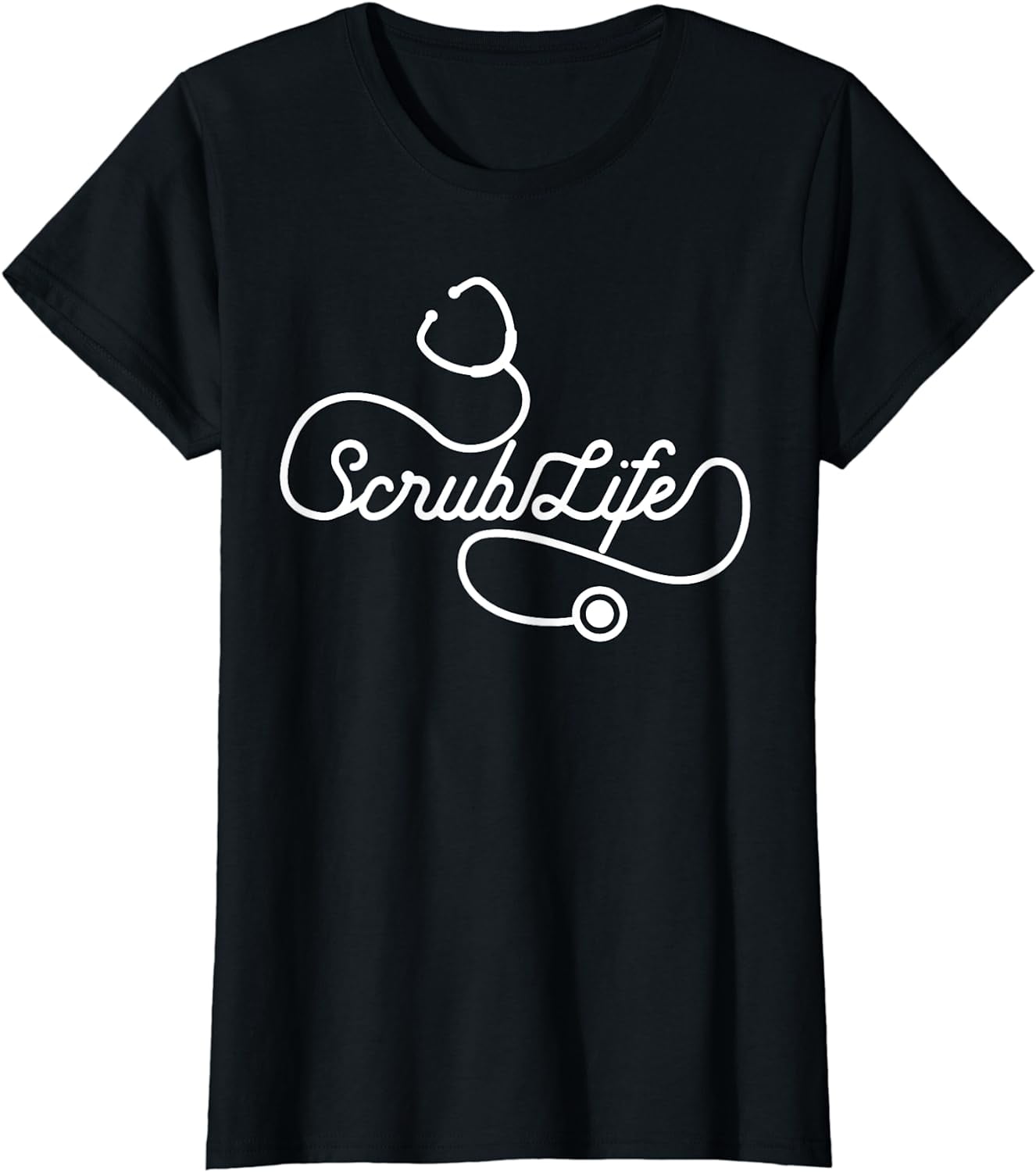 Scrub Life Nurse Doctor Stethoscope Passionate Medical RN T-Shirt ...