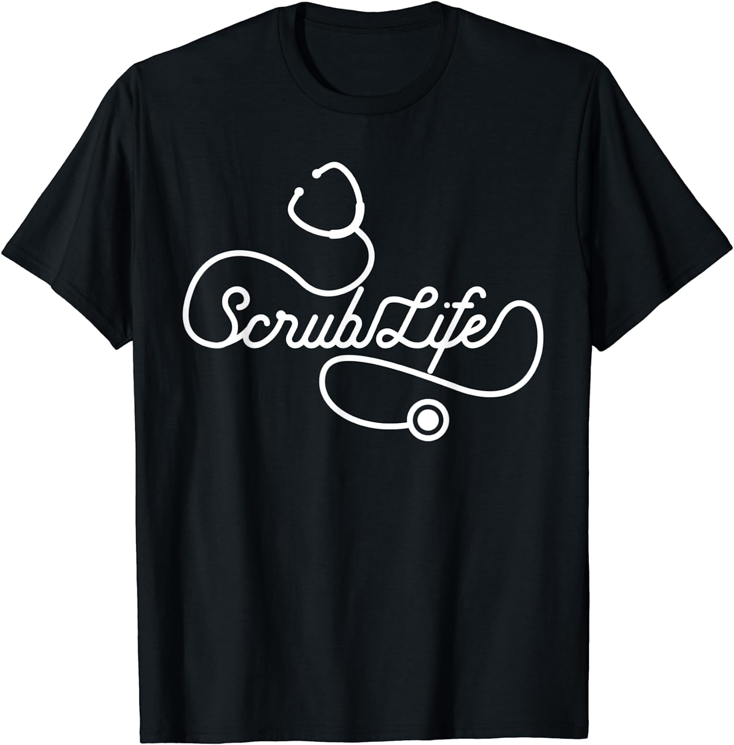 Scrub Life Nurse Doctor Stethoscope Passionate Medical RN T-Shirt ...
