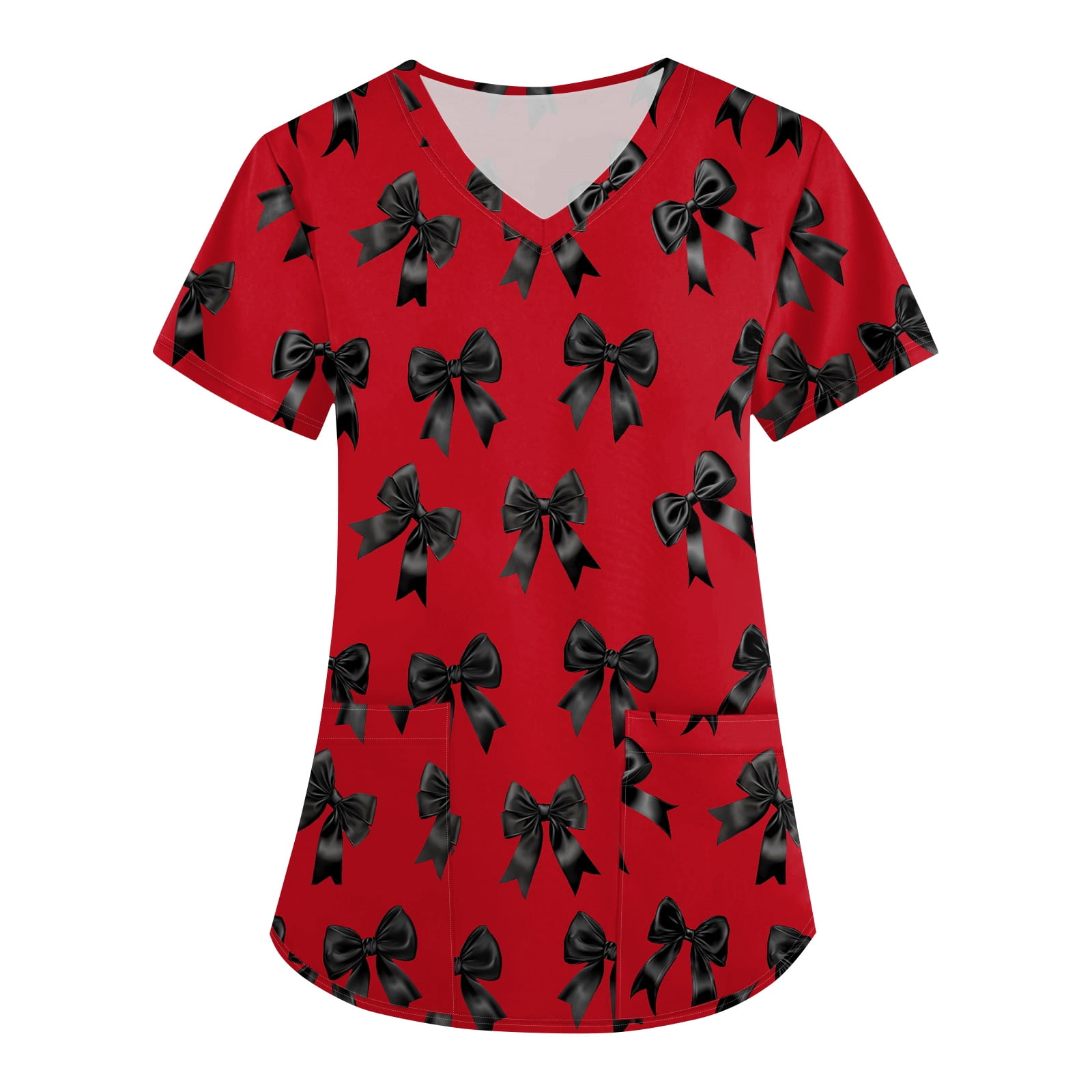 Scrub, Medical Uniforms with Dual Pockets Cotton Hemp Blend Uniform ...
