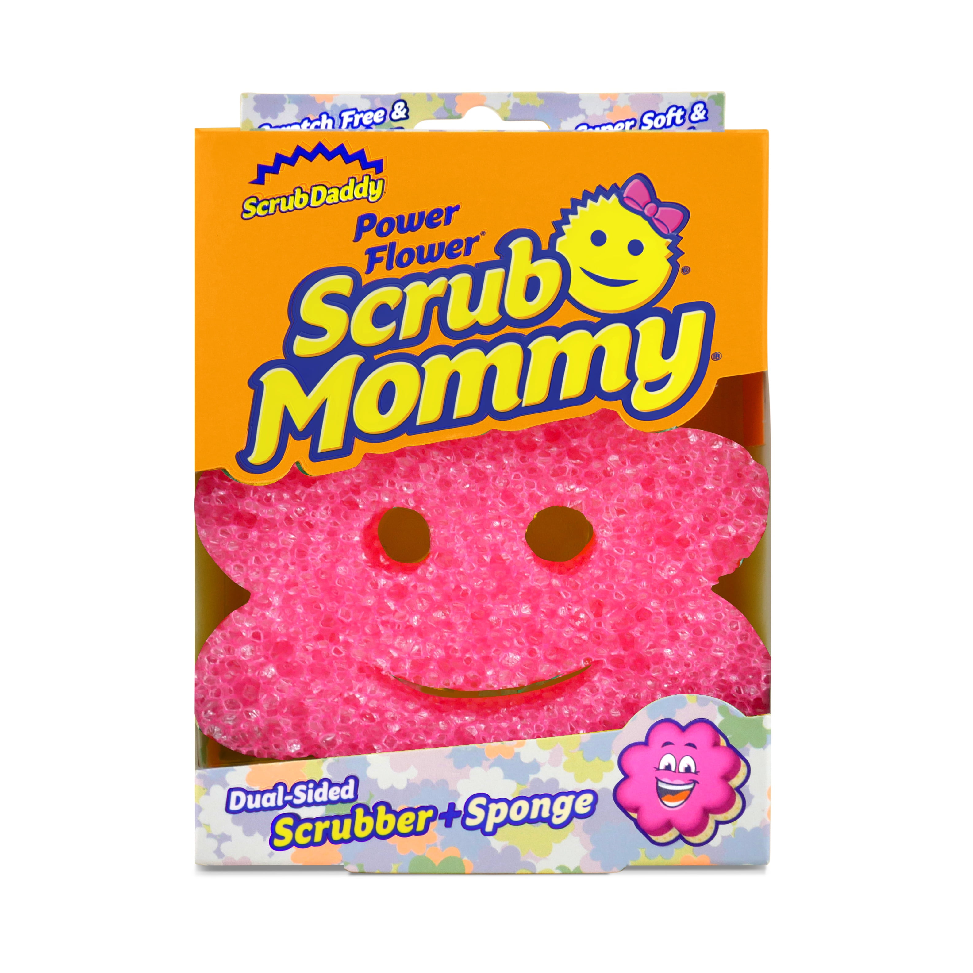 Scrub Daddy Scrub Mommy Power Flower Non-Scratch Cleaning Sponge ...