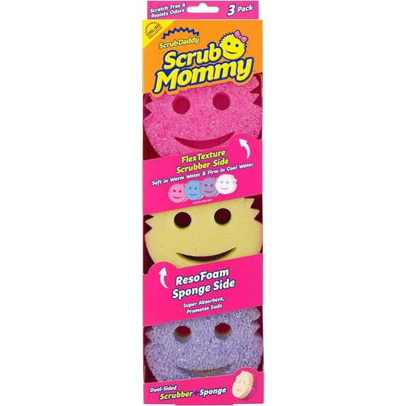 Scrub Mommy Sponges - Dish Scrubber + Non-Scratch Cleaning Sponges ...