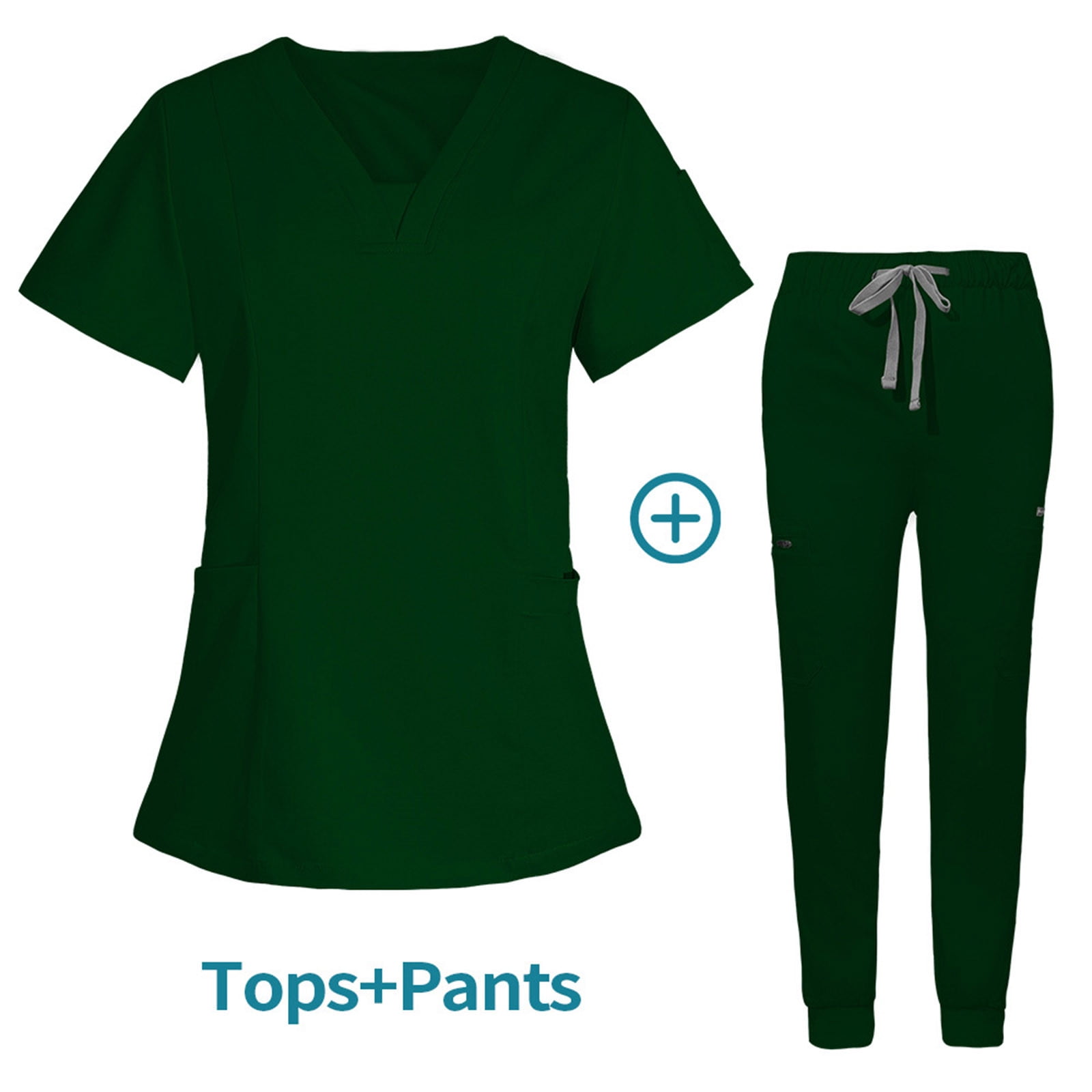 Scrub Outfits for Women,Uniforms Scrubs for Women 4-Way Stretch Scrub ...