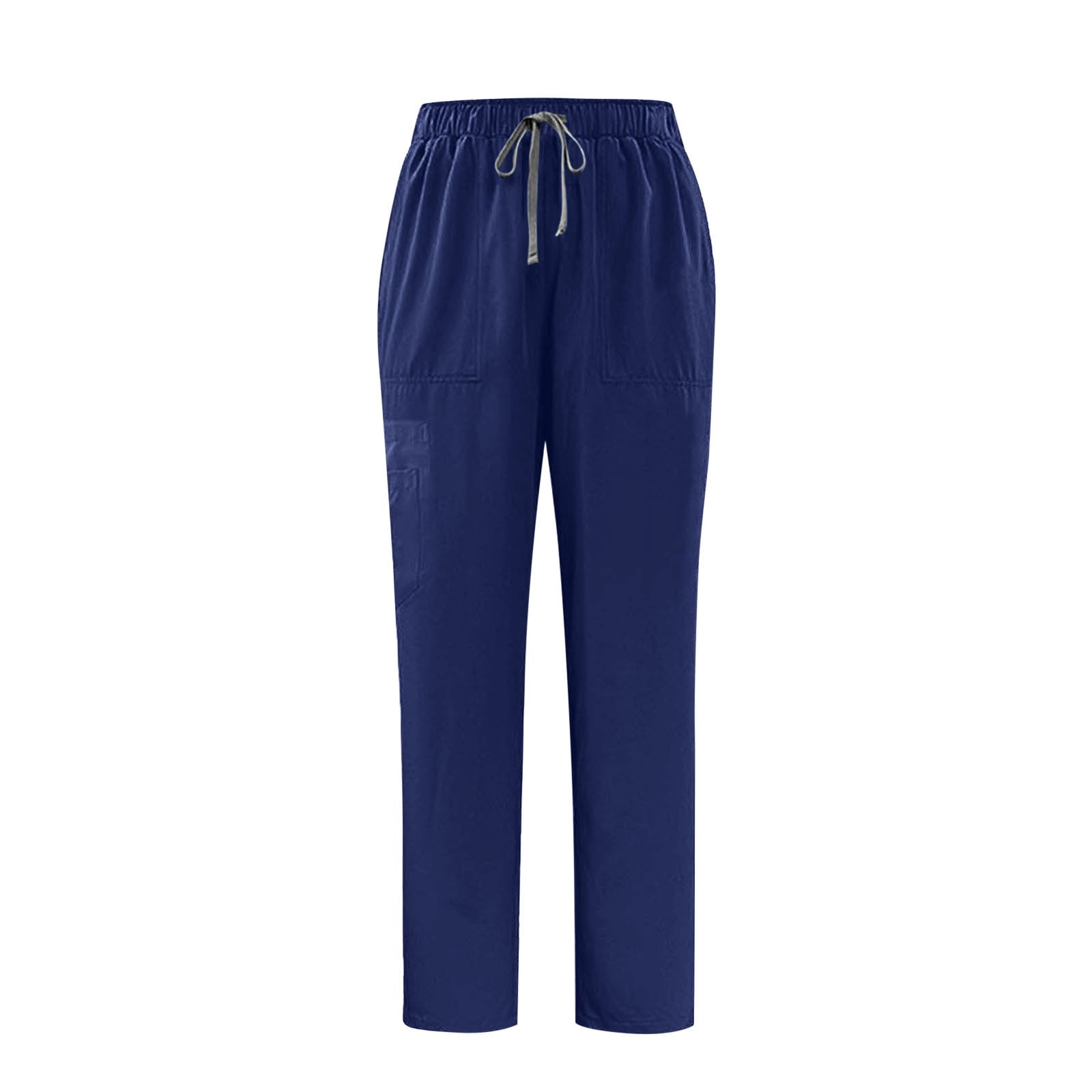 Scrub Pants for Women Straight Leg High Waisted Modern Classic Medical ...