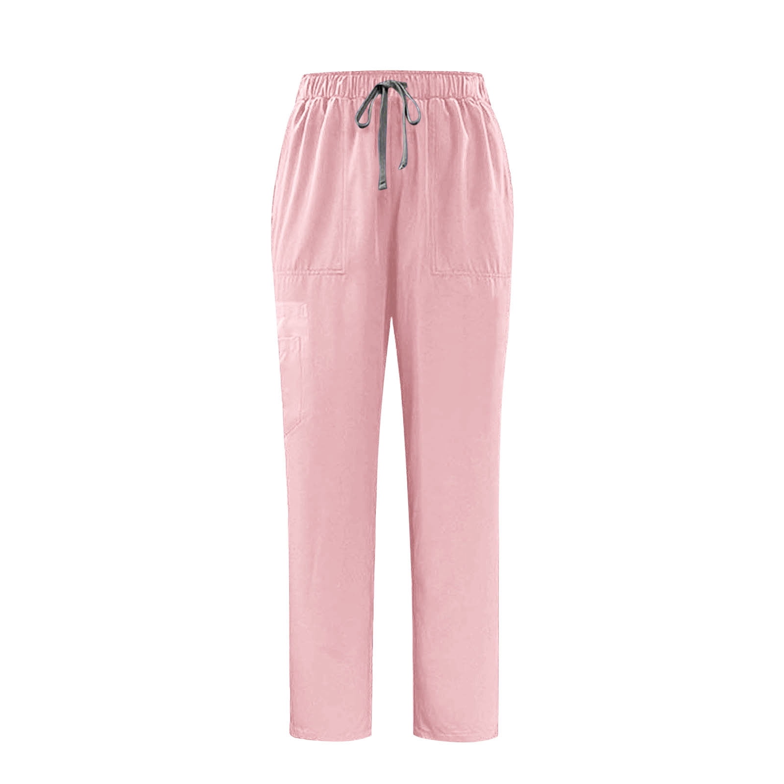 Scrub Pants for Women Straight Leg High Waisted Modern Classic Medical ...