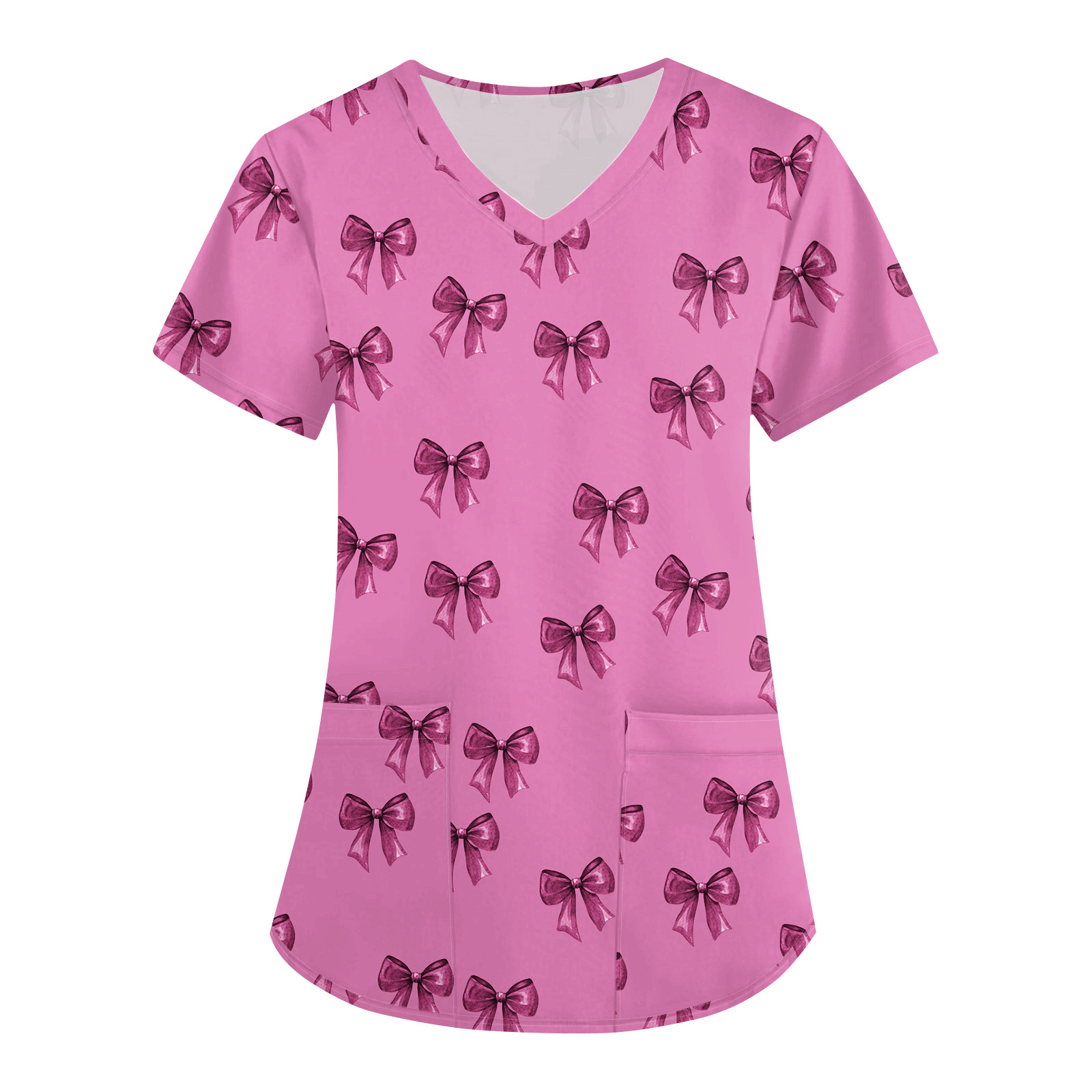 Scrub, Poly-Cotton Blend Hospital Work Blouse 2025 New Year Nurse ...