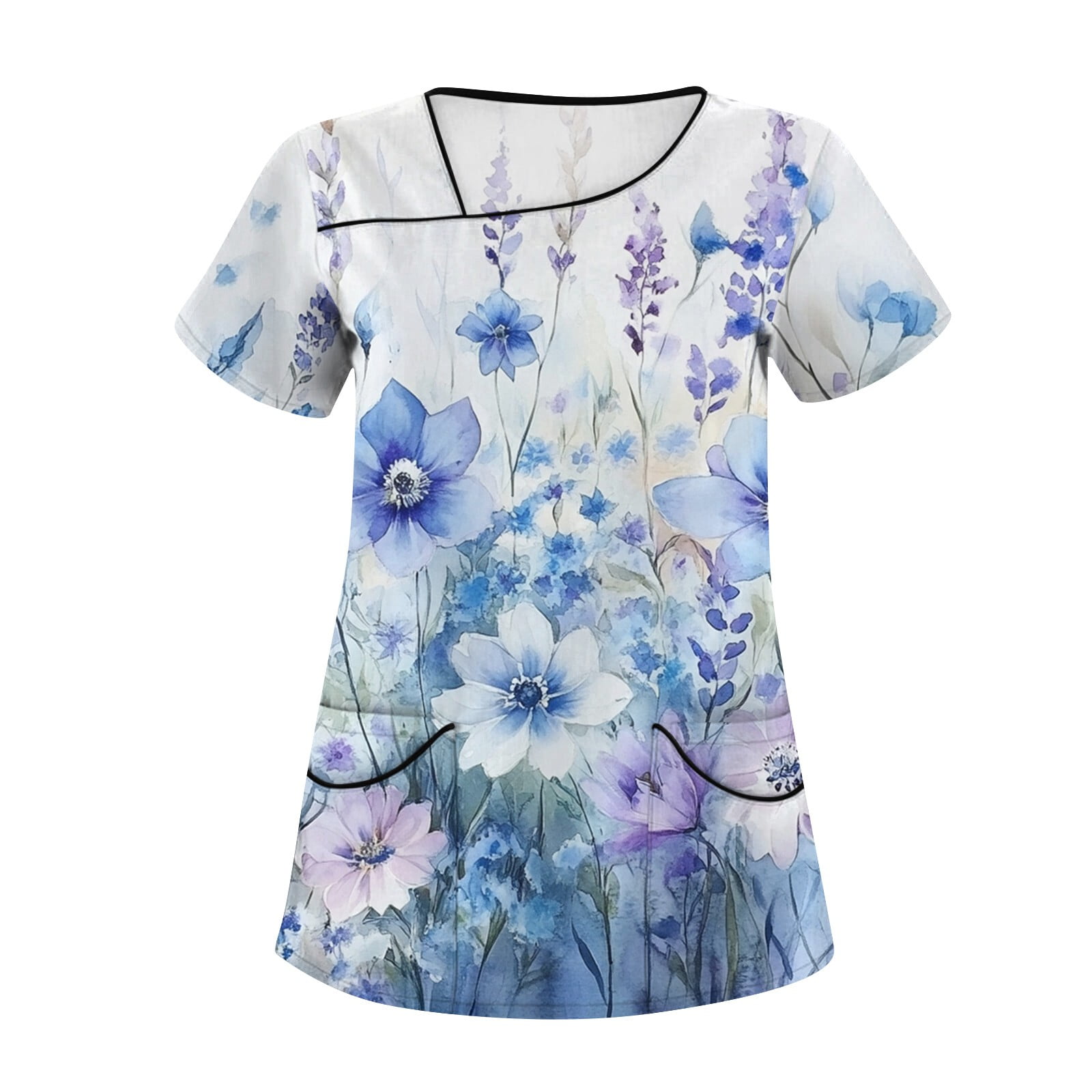 Scrub Sets For Woman, Scrubs Women Set Printed Fun Pattern Spring Tops ...