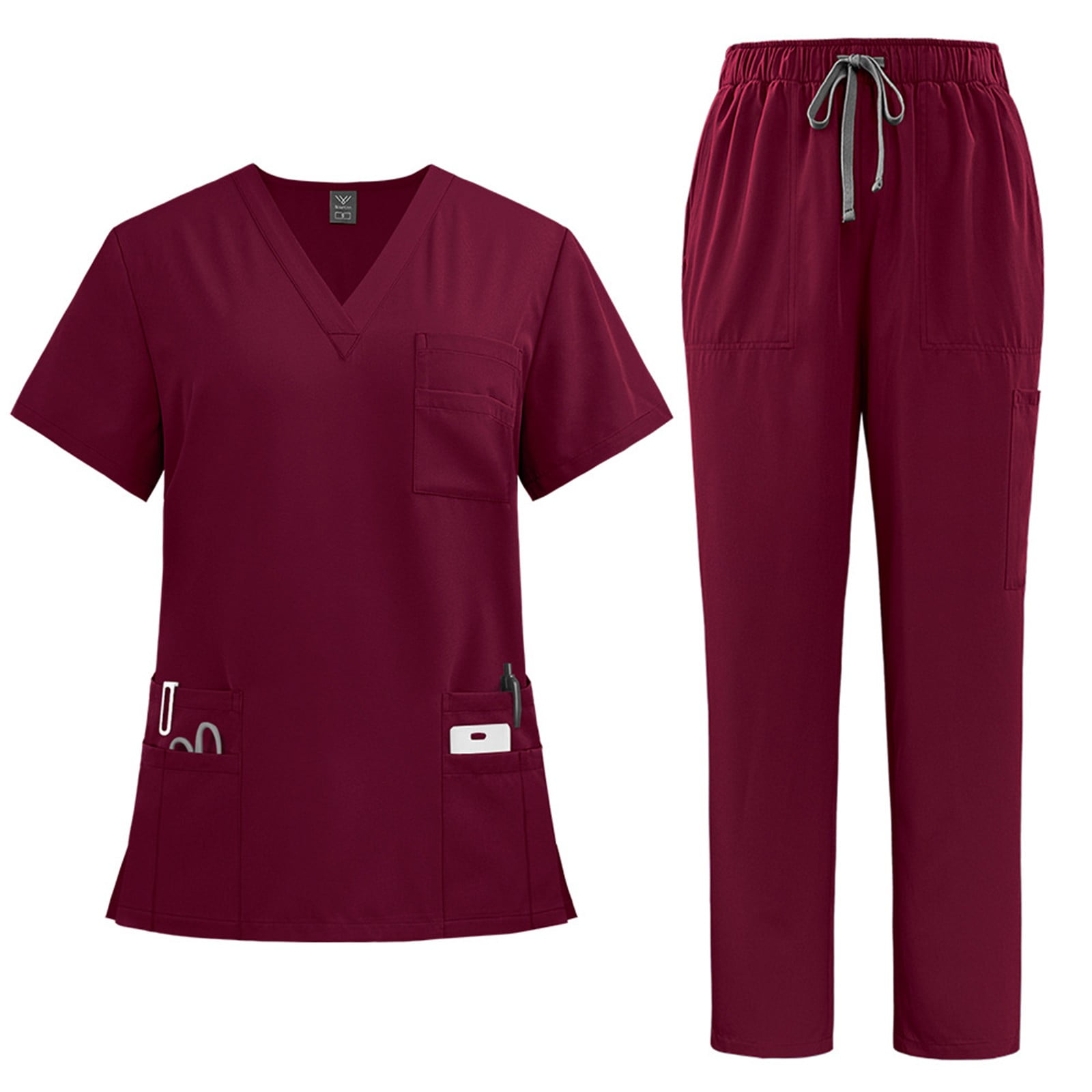 Scrub Sets for Women 2025, Wrinkle-Resistant Healthcare Uniform Set ...