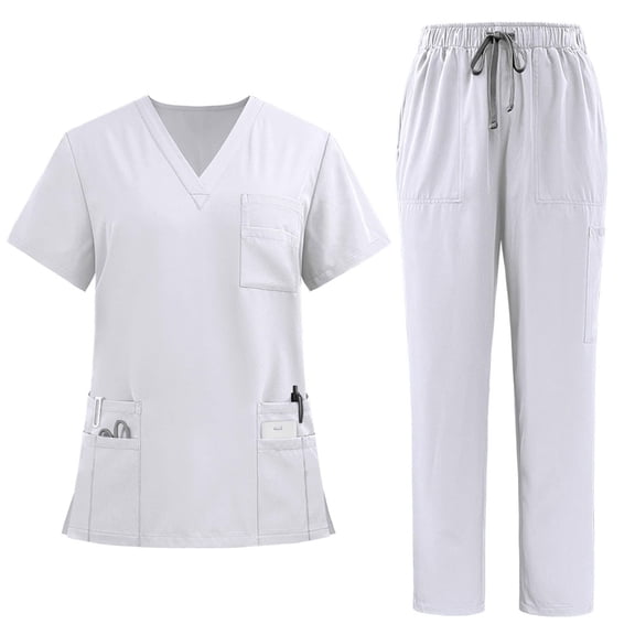 FRSASU Scrub Sets for Woman Medical Essential Jogger Nursing Uniform ...