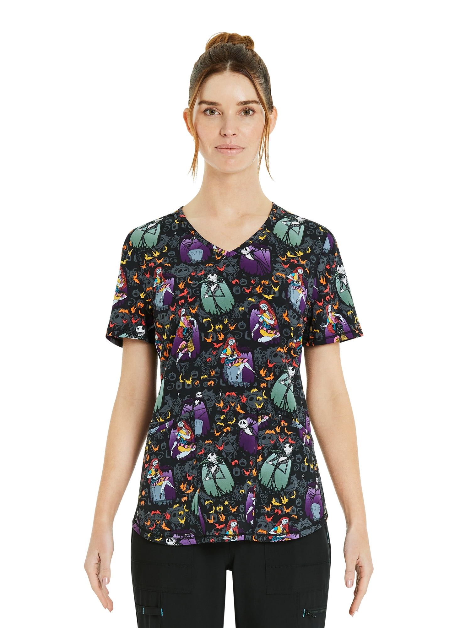 Scrub Star Women's Alive with Love Scrub Top - Walmart.com