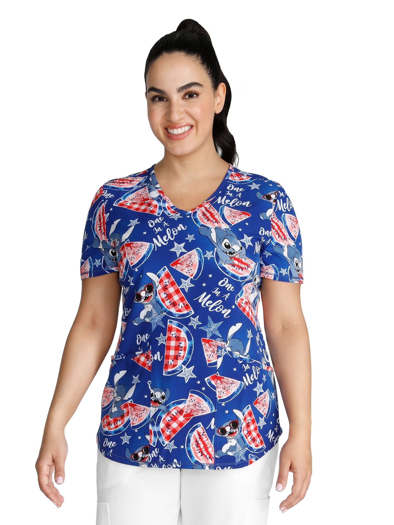 Scrub Star Women's My Melon Scrub Top - Walmart.com
