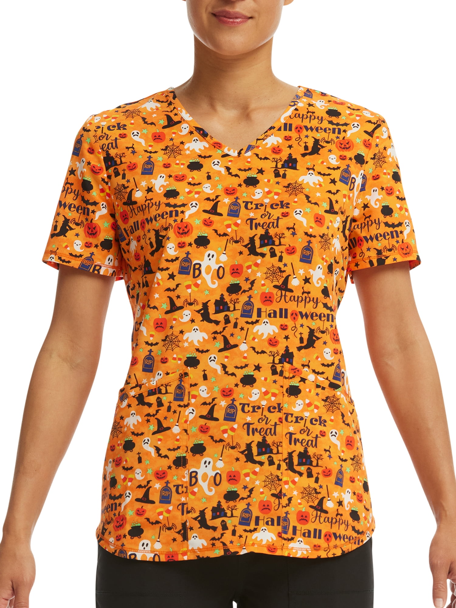 Scrub Star Women's Pumpkin Palooza Top - Walmart.com