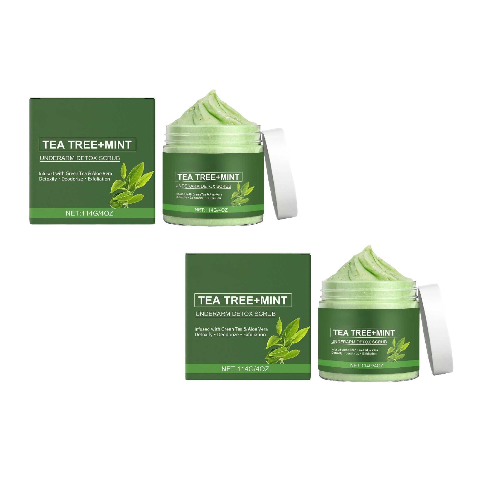 Scrub with Tea Tree, Mint & Walnut Shell Powder, Underarm Scrub for ...