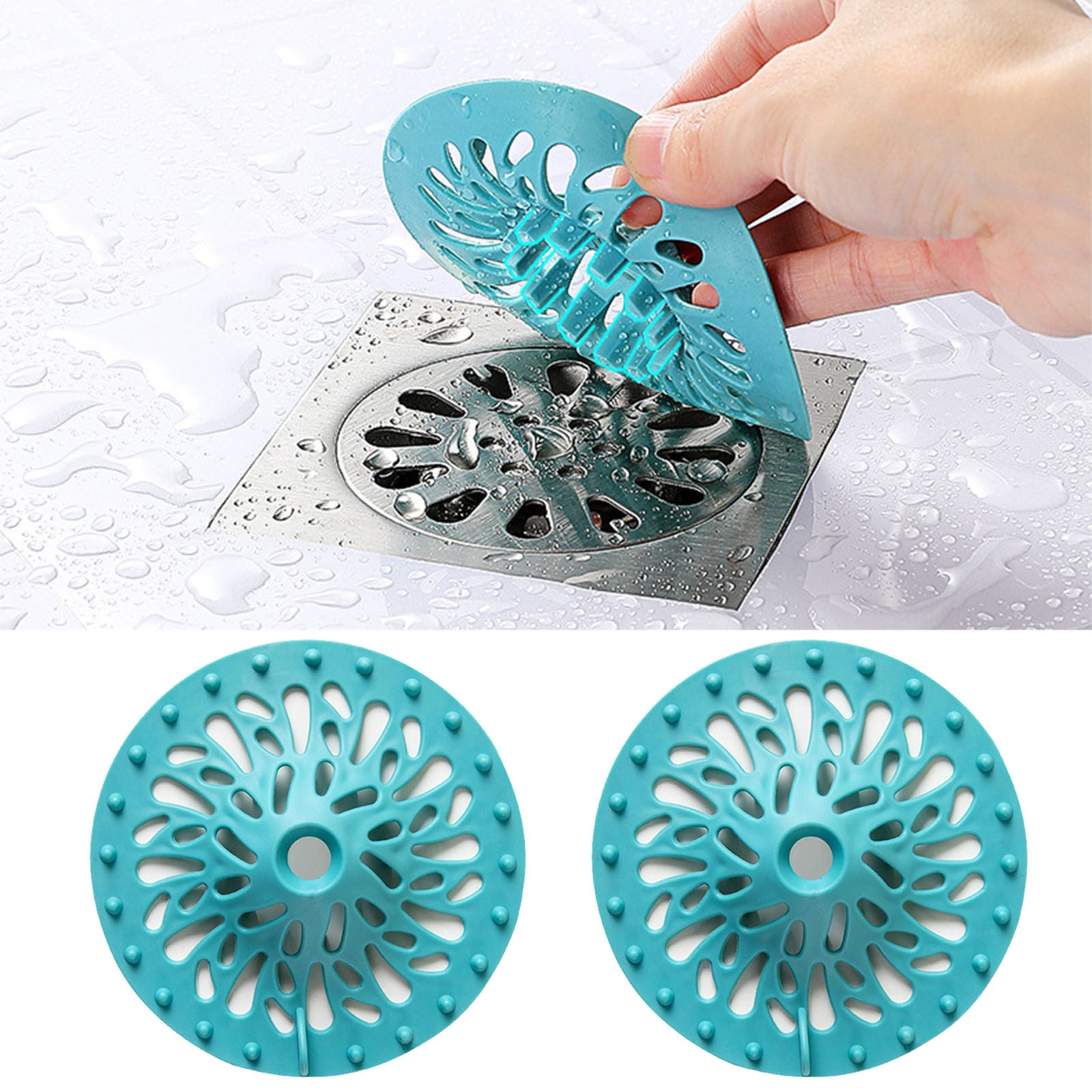 Scrub Tools for Cleaning 2Pcs Floor Drain Filter Hair Filter Bathroom ...
