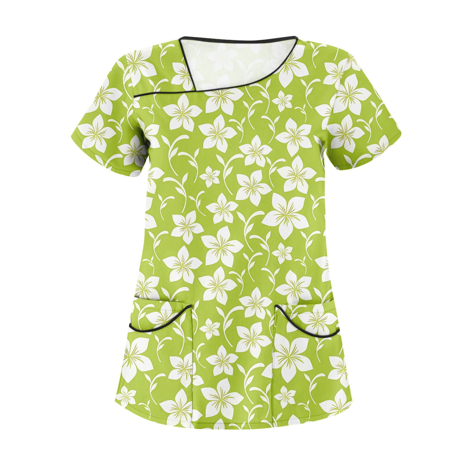 Scrub Top for Women Saint Patrick Day Character Ydkzymd Graphic Holiday ...