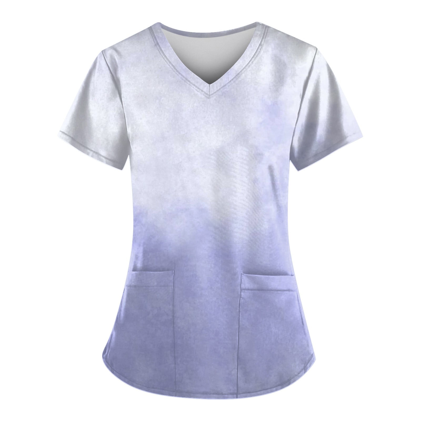 Scrub Tops Women Work Casual Crop Scrubs Womens Short Sleeve Summer ...