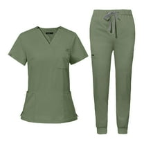 Monarch Uniforms Stretchy Scrubs Women's Jogger Scrub Set In Regular ...