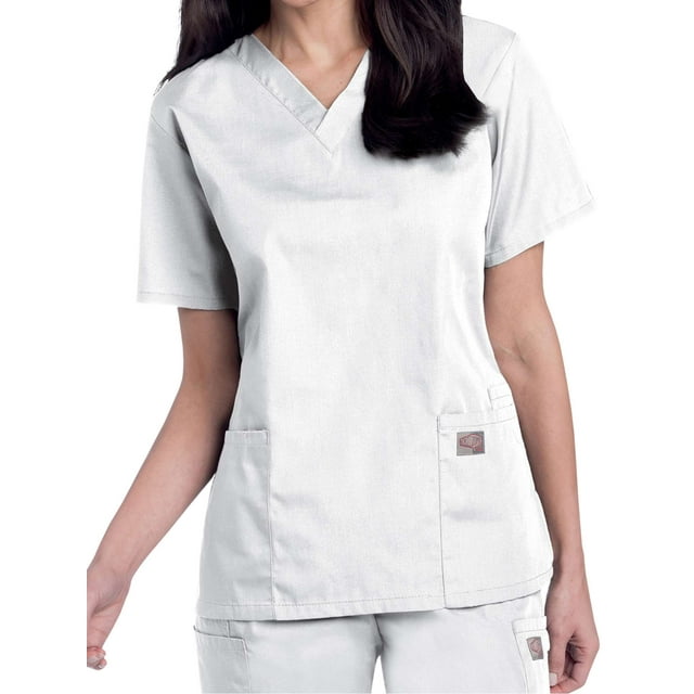 ScrubZone by Landau Women's Plus V-Neck Scrub Top, Style 70221 ...
