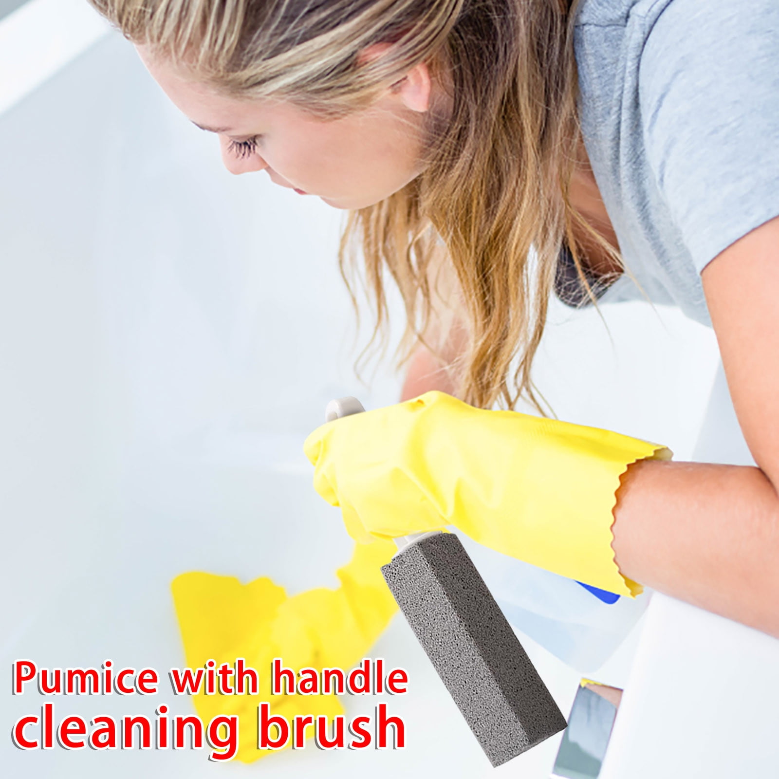 Scrubbers in Clearance Pumice Cleaning Stone With Handle, Toilet ...