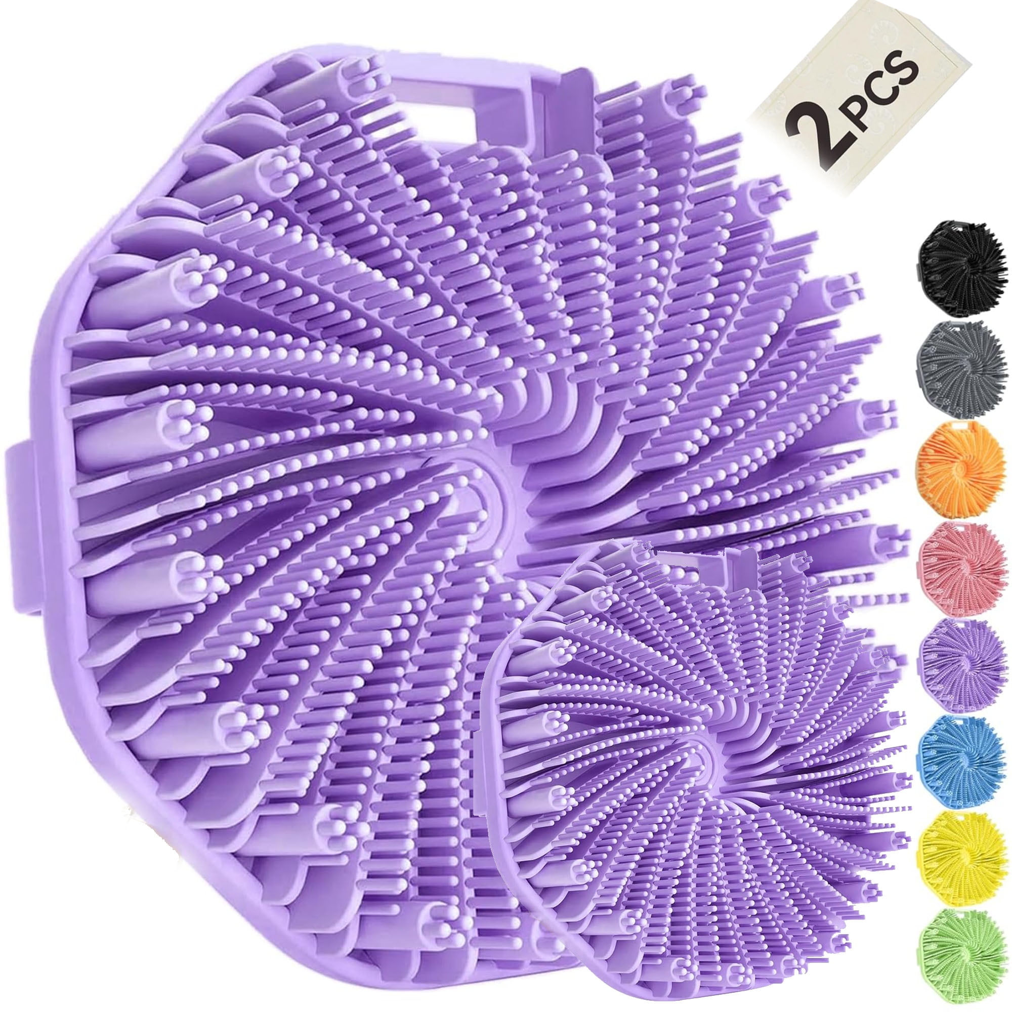 Scrubbies The Sud Bud, 2 Pcs Silicone Body Scrubber, Handheld Silicone ...