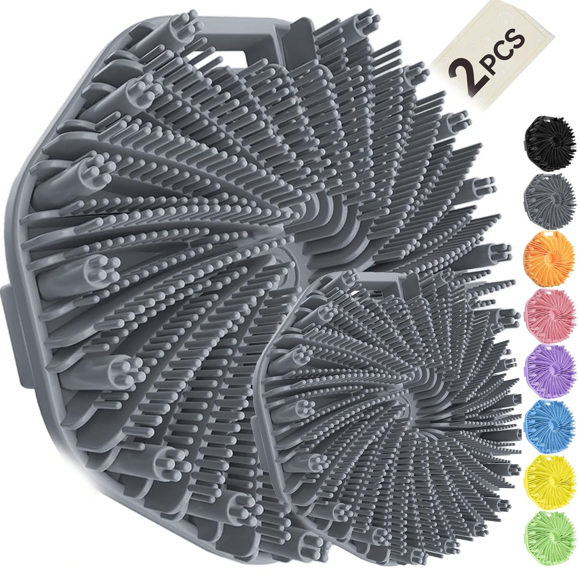 Scrubbies The Sud Bud, 2 Pcs Silicone Body Scrubber, Handheld Silicone ...