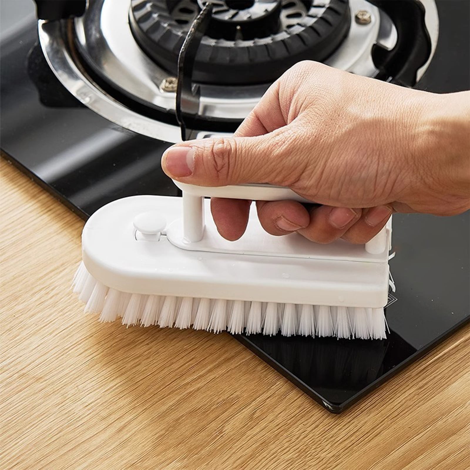 Scrubbing Brush, Multi Purpose Cleaning Tool, Stiff Bristle Design, For Bathroom Tile Grout ...