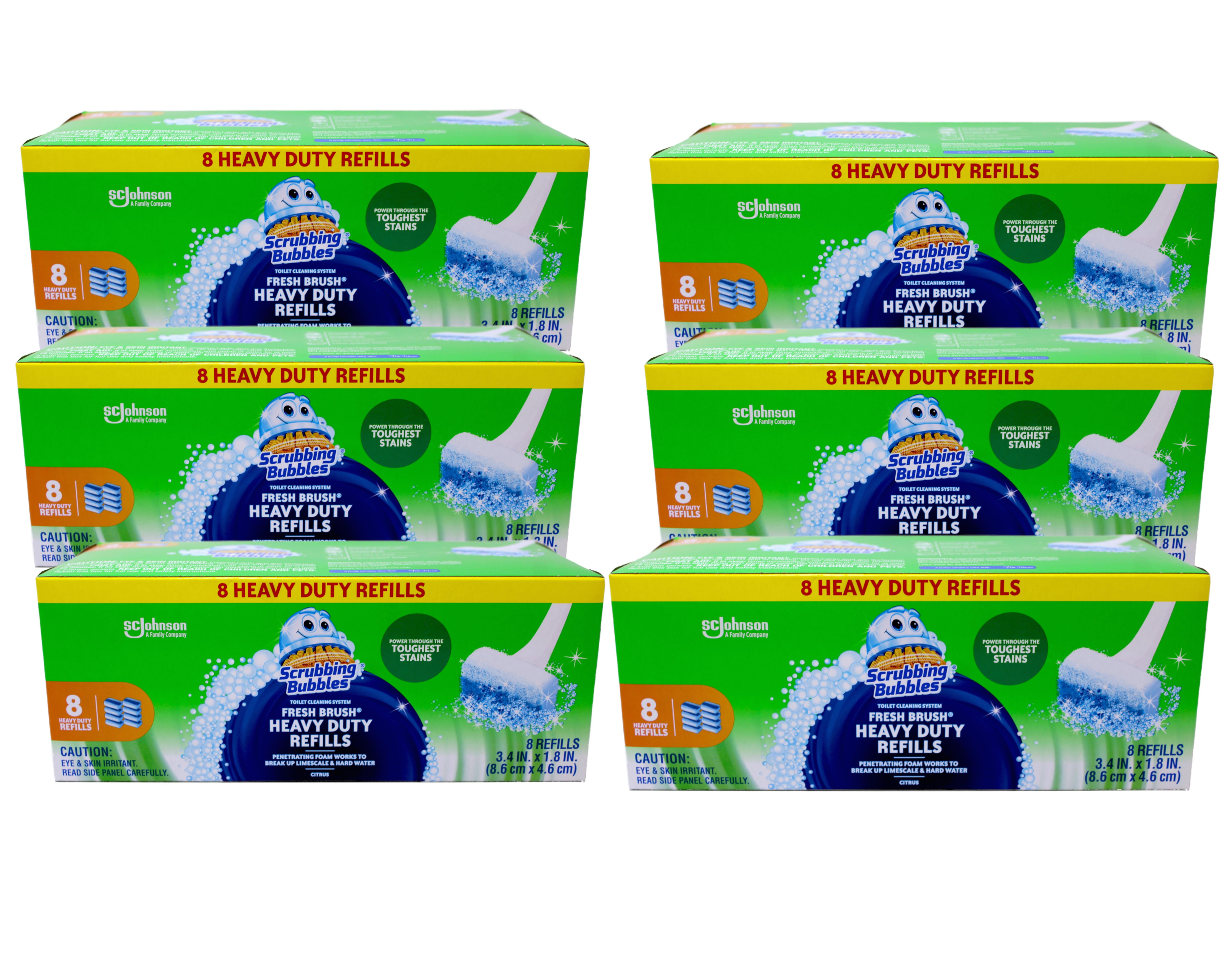 Scrubbing Bubbles Fresh Brush Heavy Duty Flushable Refills, Citrus ...