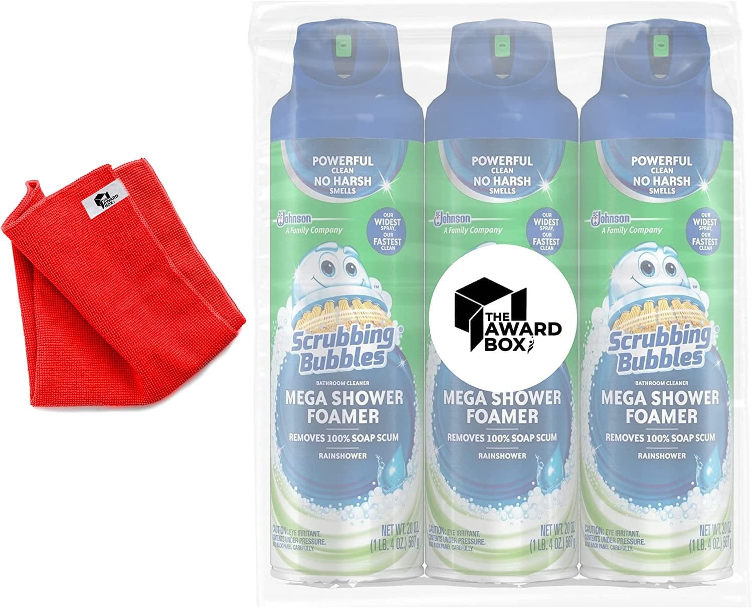 Scrubbing Bubbles Mega Shower Foamer With Ultra Cling Bathroom Cleaner, 20 Ounce, Pack of 3 ...