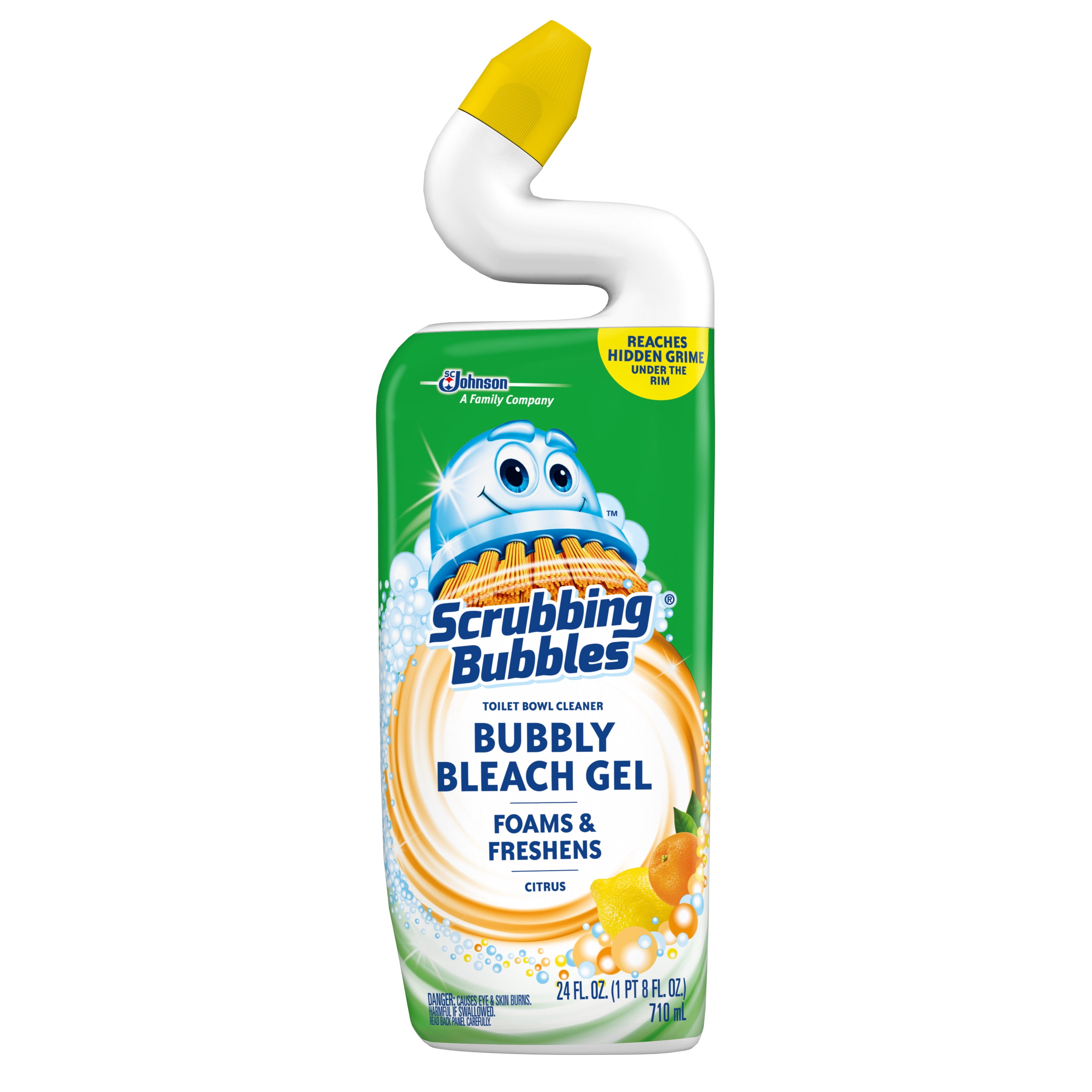 Scrubbing Bubbles Bubbly Bleach Gel Clean Bathroom Fresh Citrus Toilet ...
