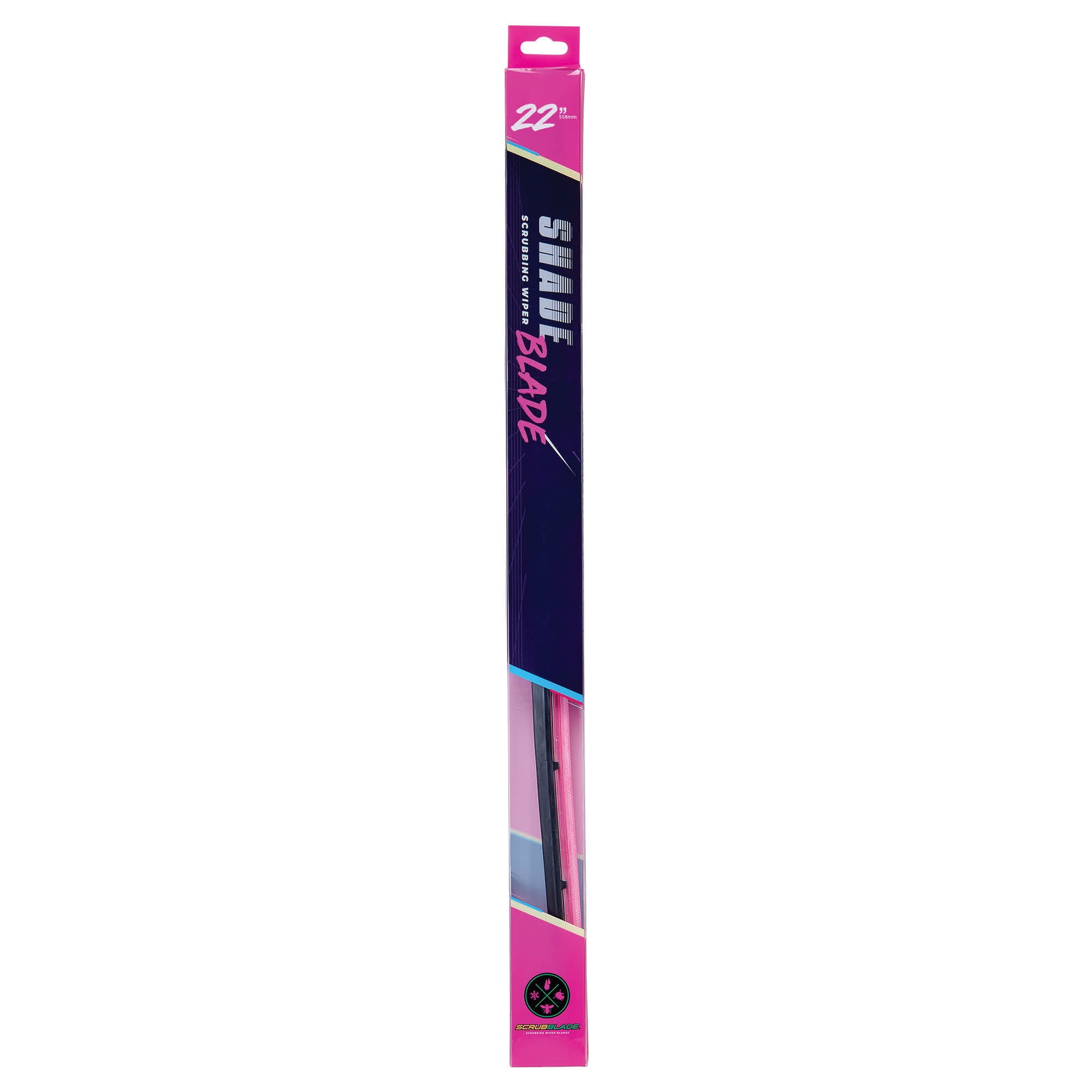 Scrubblade 22" 550MM Pink Silicone ShadeBlade Wiper Blade - Walmart.com