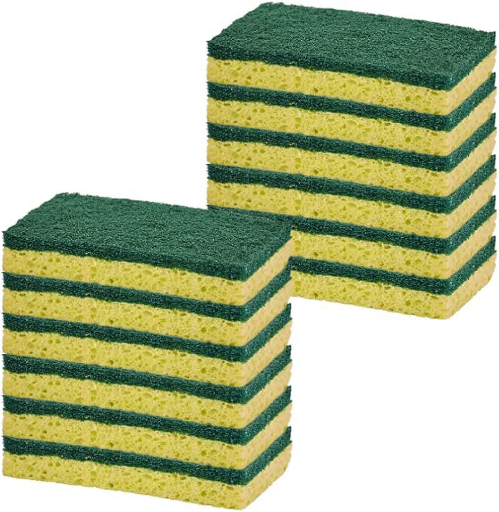 Scrubee Heavy Duty Scrub Sponge with Scouring Pad, Kitchen Dishwashing ...