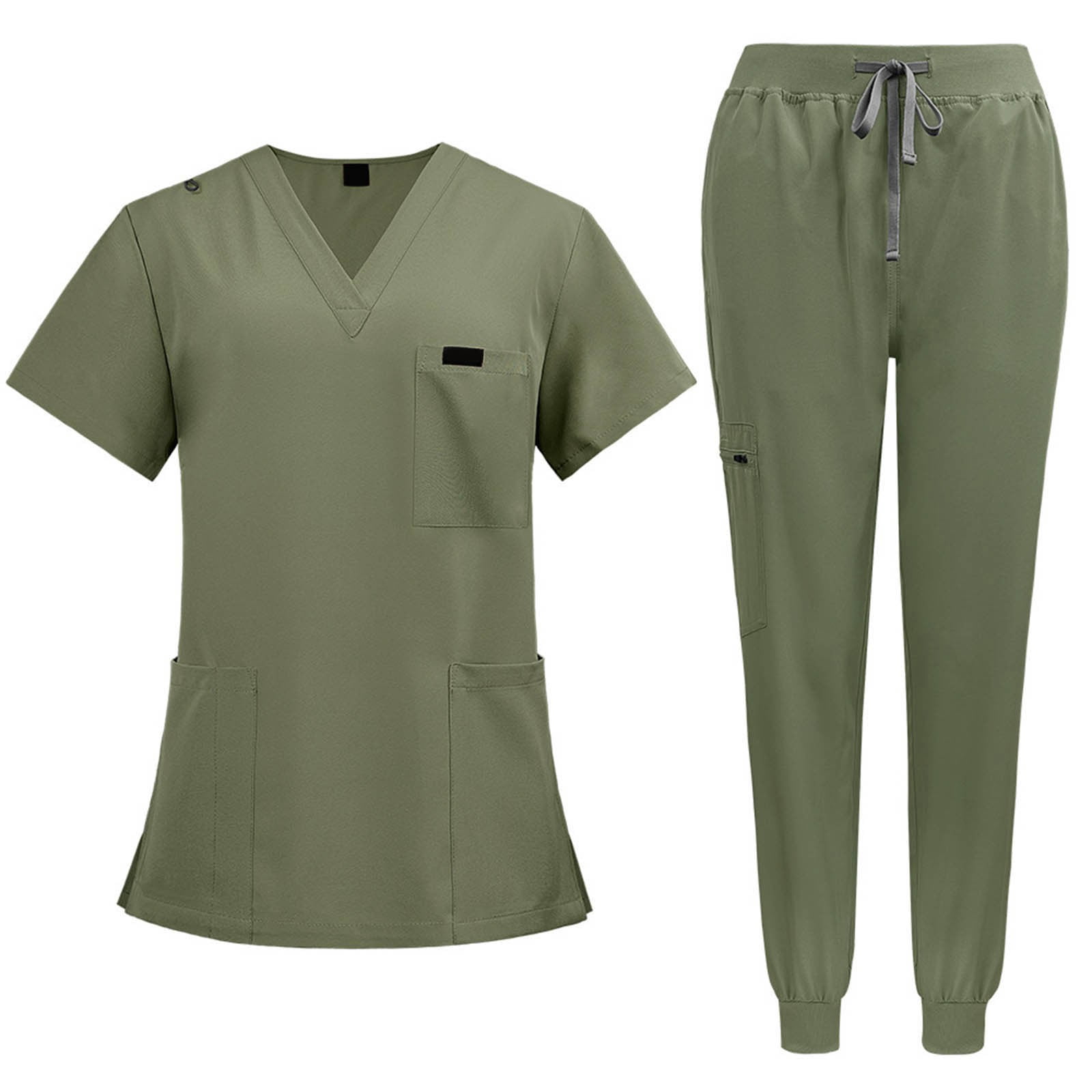 Scrubs Medical Uniform Mens Scrub Set Medical Scrubs Top and Pants ...