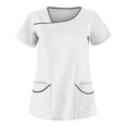 Scrubs Top for Women V Neck Medical Uniform Shirts Soft Stretch ...
