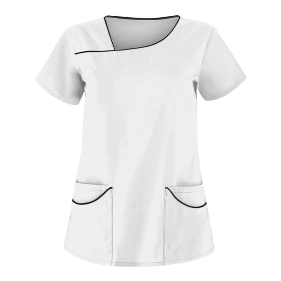 Scrubs Top for Women V Neck Medical Uniform Shirts Soft Stretch ...