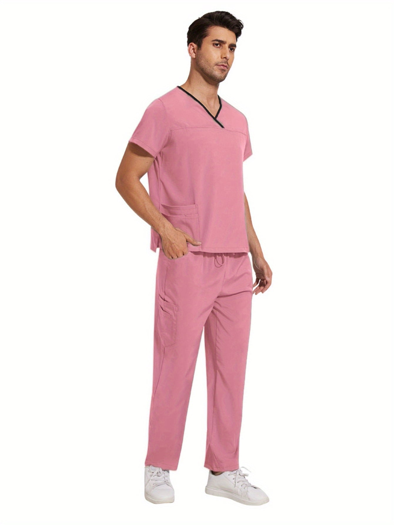 Scrubs Uniforms Women Nurse Clothes Thin Nursing Scrub Top Elastic ...