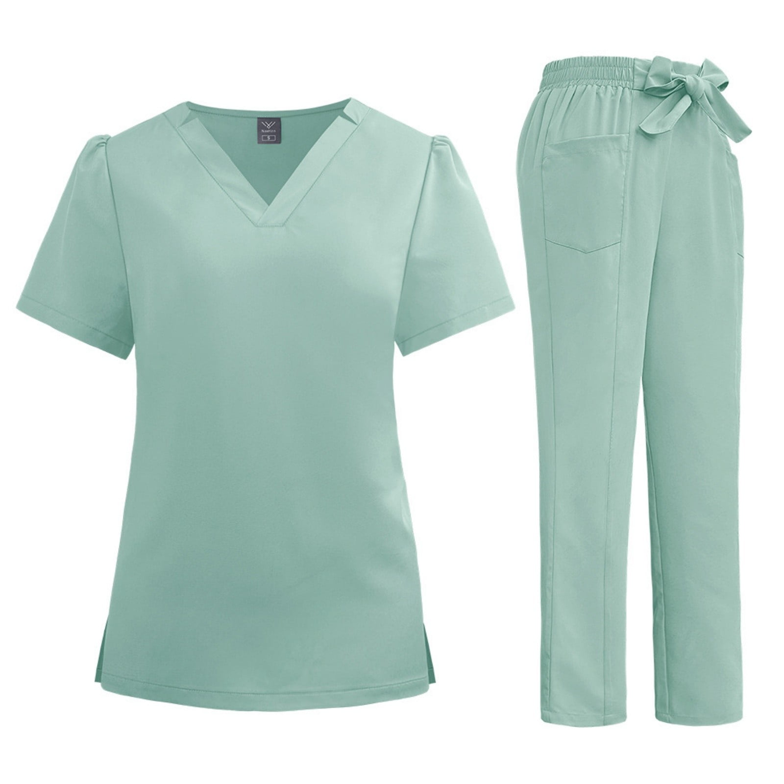 Scrubs for Women Set, Scrub Sets 2025 Quick-Dry Nursing Uniforms ...