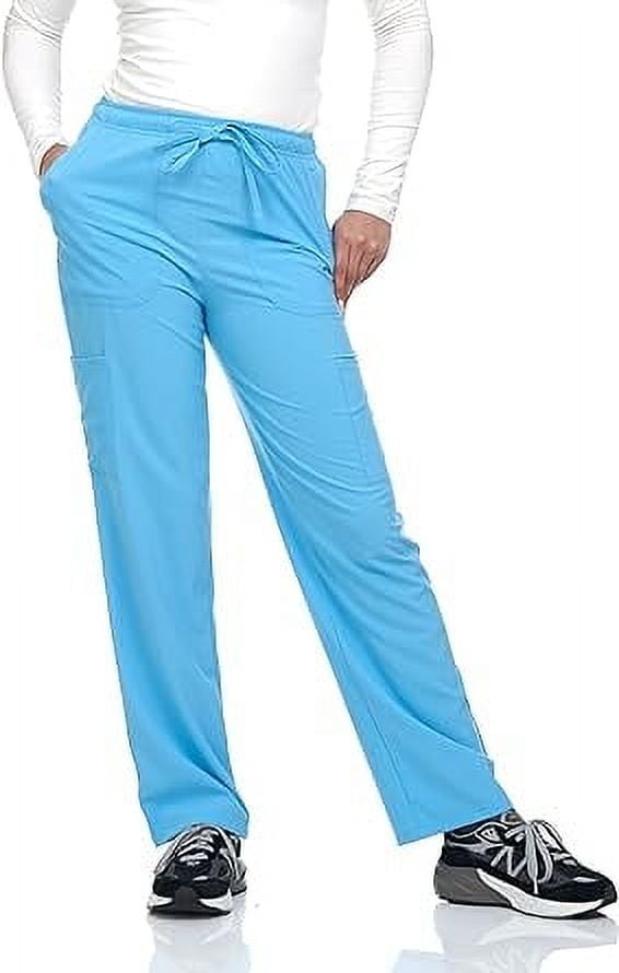 Scrubs for Women 4 Pocket Pants Stretch Nurse Scrub Pants for Medical ...
